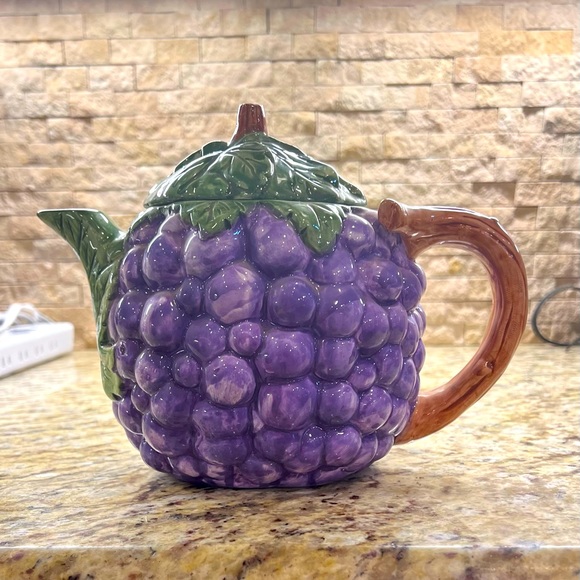 Kitchen | Grape Tea Pot | Poshmark